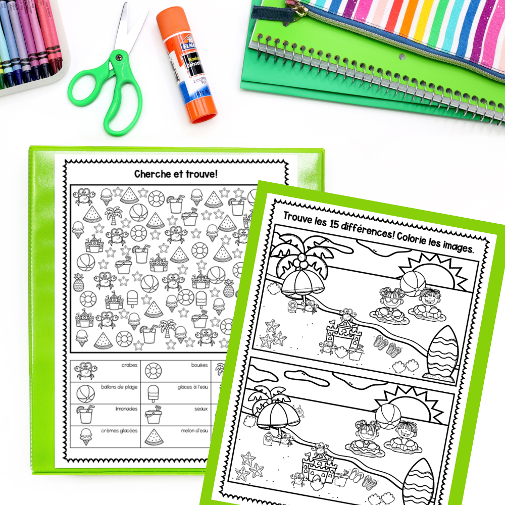 10 French Summer Freebies | French is Fun avec Mme Reid